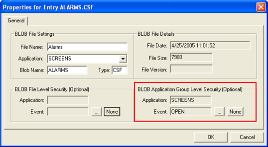 BLOB Component-Level Security